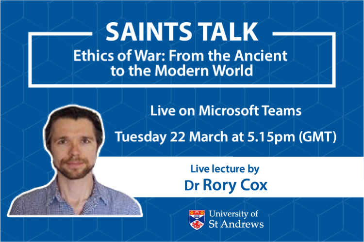 Saints Talk: Dr Rory Cox | Events